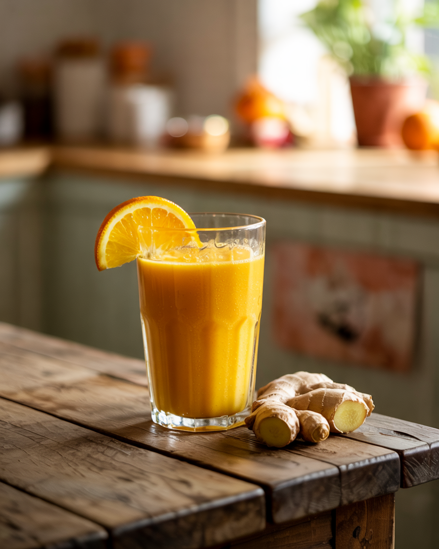 🍊 Citrus Ginger Glow Juice (Energizing Vegan Morning Drink ...