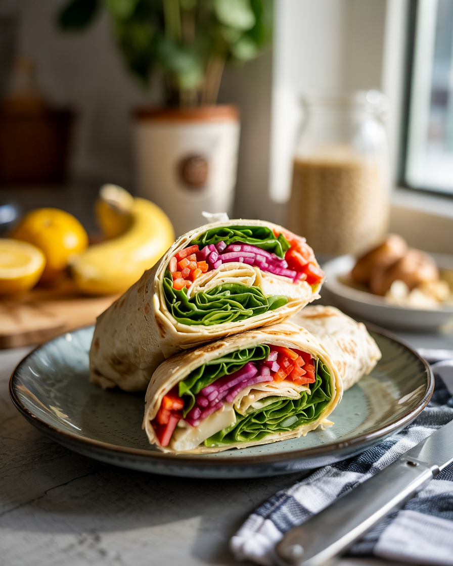 High-Protein Veggie Breakfast Wrap (Light, Savory & Filling ...