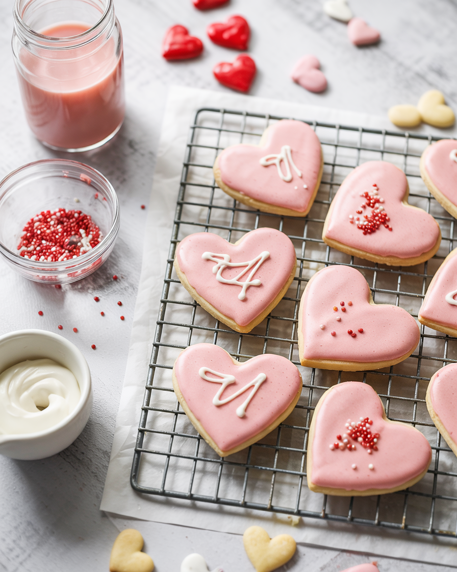 Soft Valentine’s Day Sugar Cookies (Vegan, Pink & Heart-Shaped ...