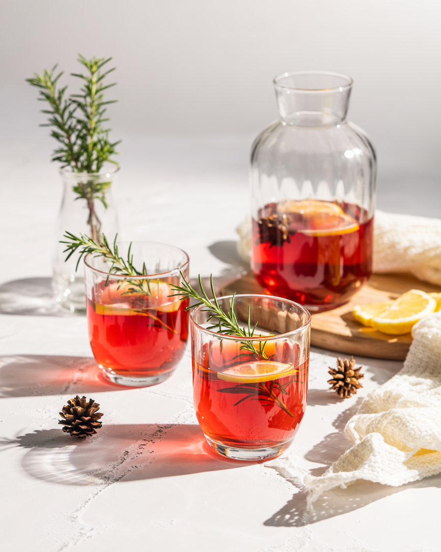 Vegan Cranberry Ginger Holiday Punch (Sparkling Christmas Mocktail ...