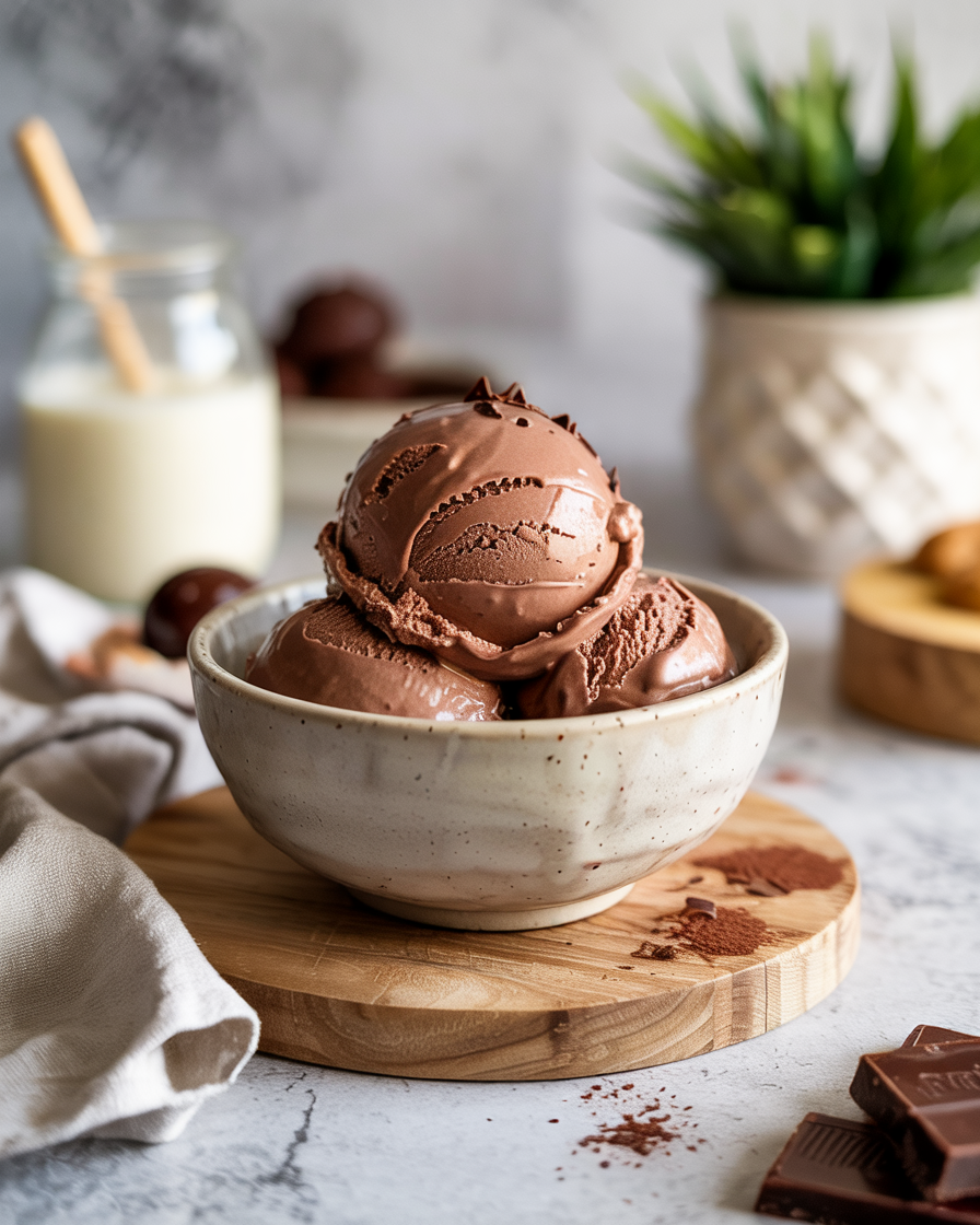 Chocolate Protein Nice Cream (Creamy, Low-Cal & No-Machine ...