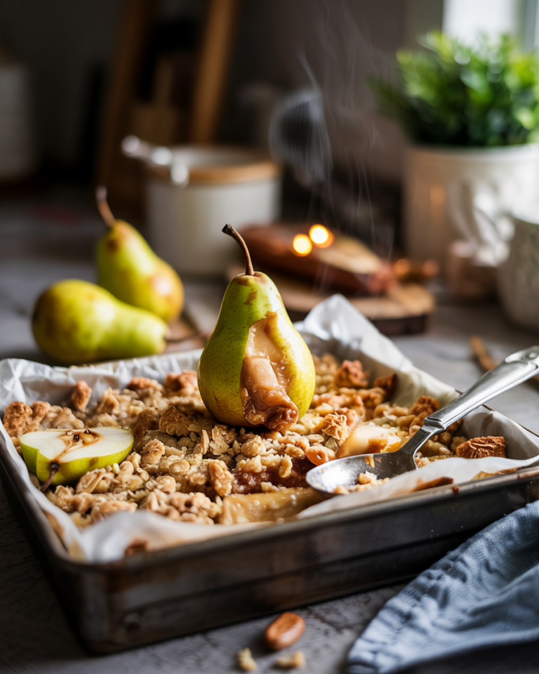 Baked Pear Vanilla Protein Crumble (Cozy, High-Protein & Comforting ...