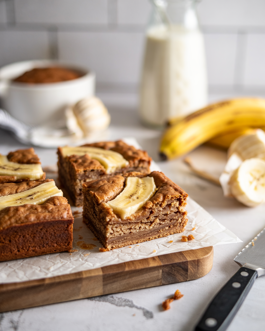 Banana Bread Protein Squares - dreamlifecooking